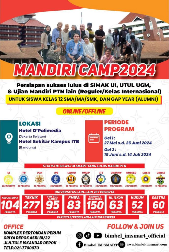 Bimbel I'M SMART – Supercamp, Smartcamp, bimbel utbk, bimbel utbk ...